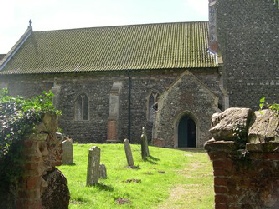 The village of Reedham in Norfolk.